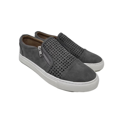 Dolce Vita Women's Size 7 Zip Up Slip On Shoes Gray Adaya Loafers | eBay