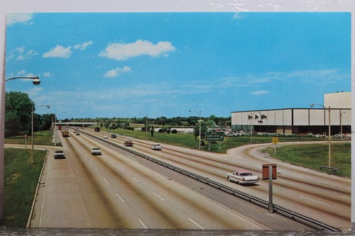 Illinois IL Chicago Edens Expressway Postcard Old Vintage Card View ...