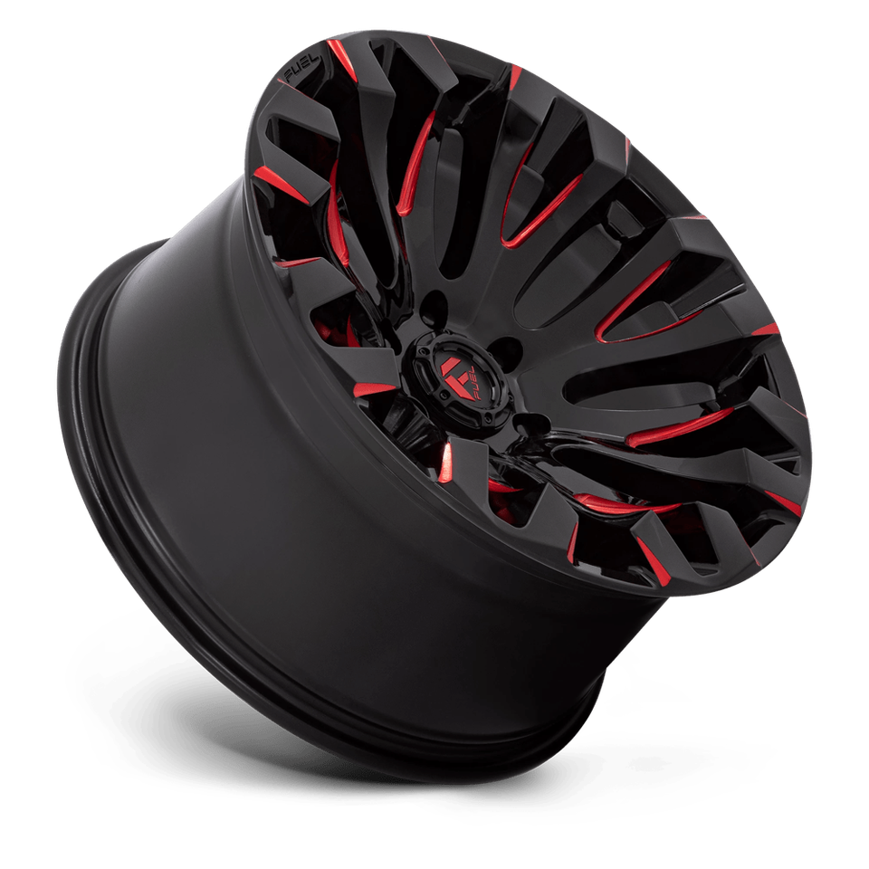 Fuel Off-Road D829 Quake 20X10 -18 Gloss Black & Red Wheel 6X139.7 6X5 ...