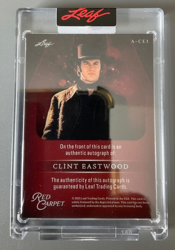 2025 LEAF RED CARPET AUTO CLINT EASTWOOD 1/1 | eBay