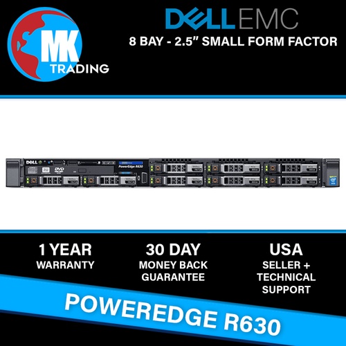 Dell PowerEdge R630 8SFF 2x E5-2697 v4 16GB H330 8x 480GB SSDs | eBay
