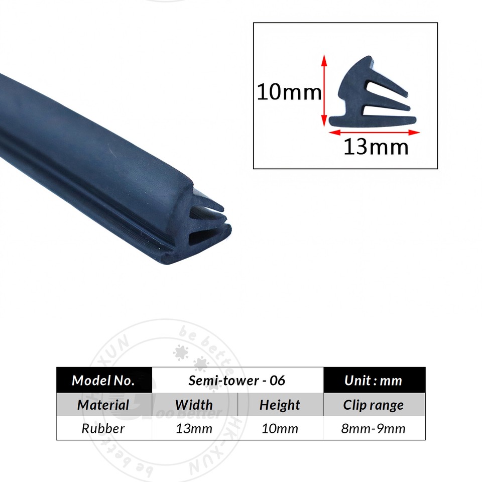 Silicone Rubber Window & Door Gasket Seal Flipper Glazing Rubber ...