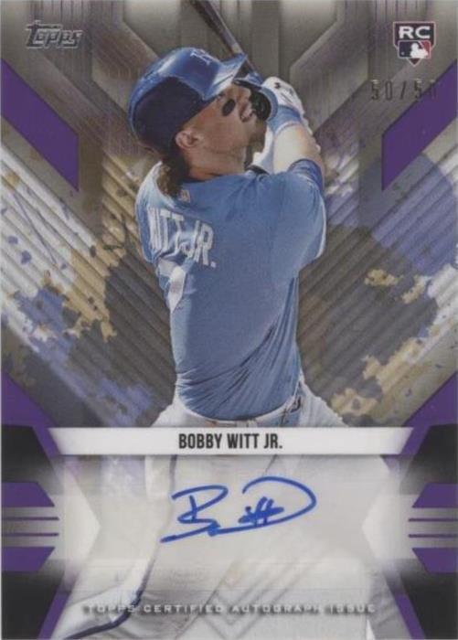 2022 Topps UK Edition - Baseball Superstars Autographs Bobby Witt Jr. # ...