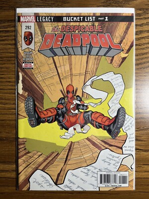 THE DESPICABLE DEADPOOL 292 NM MIKE HAWTHORNE COVER MARVEL COMICS 2018 ...