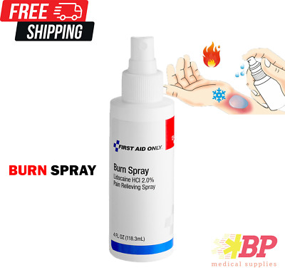 First Aid Burn Spray Bottle 4 Oz. Pain Relieving Spray | eBay