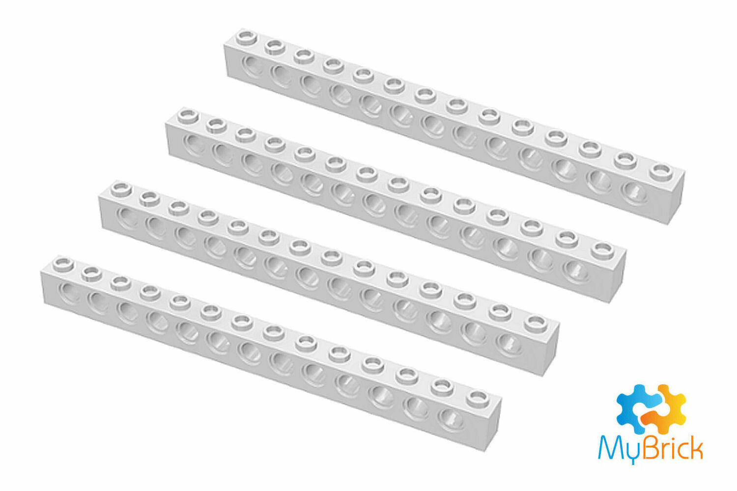 Genuine LegoⓇ 4x Technic 1x14 Brick with Holes - 32018 - 4 colours ...