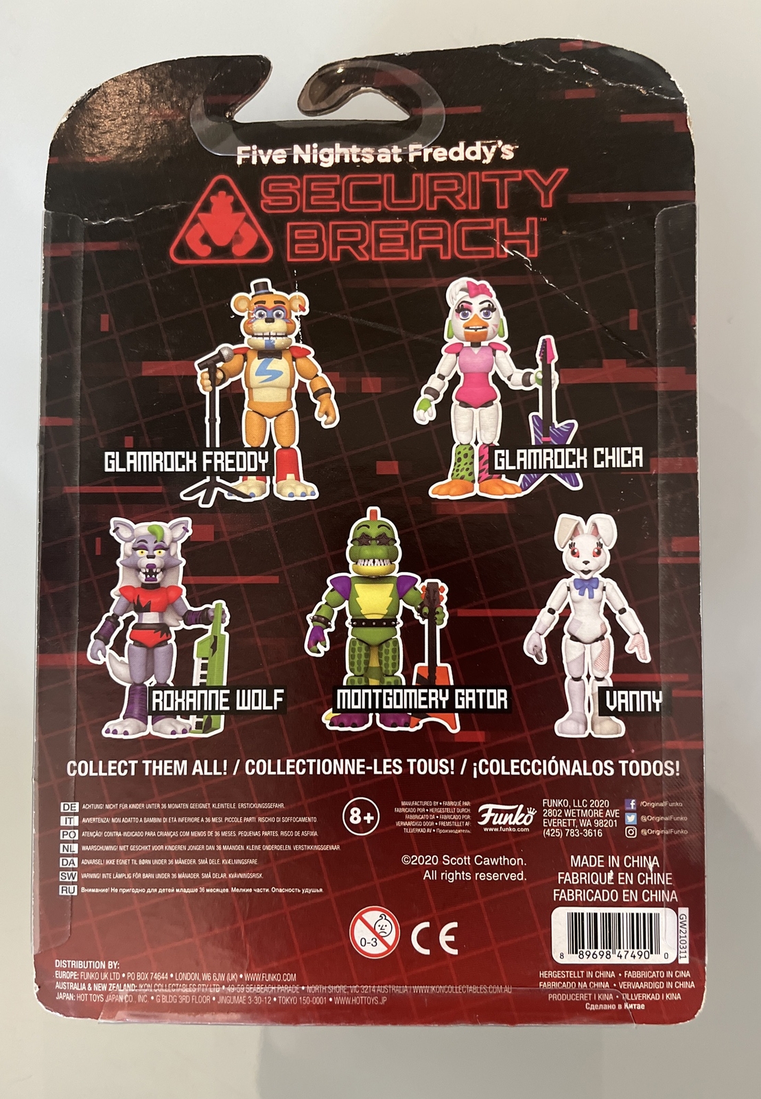 Funko FNAF Security Breach Glamrock Freddy Action Figure NEW IN BOX ...