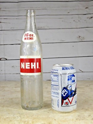 VINTAGE "NEHI SODA BOTTLE" 16 oz Red Label | eBay