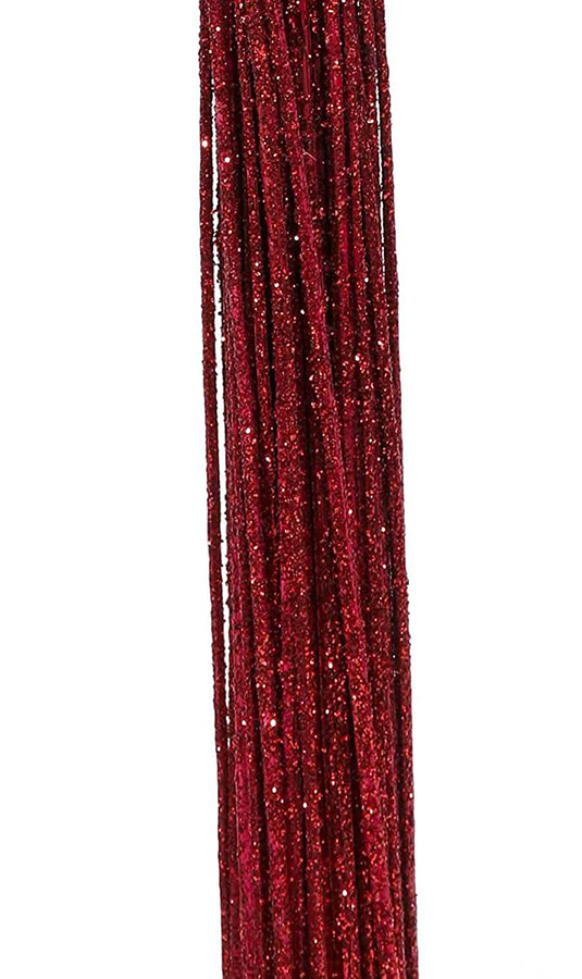 Curly Ting Sparkle Glitter Pack of 40-50 Stems 2ft Red | eBay