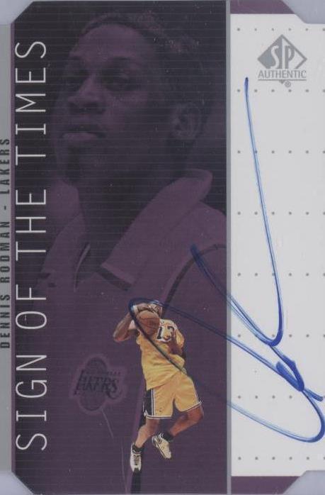 1998-99 SP Authentic - Sign of the Times Dennis Rodman #DR Silver (AU ...