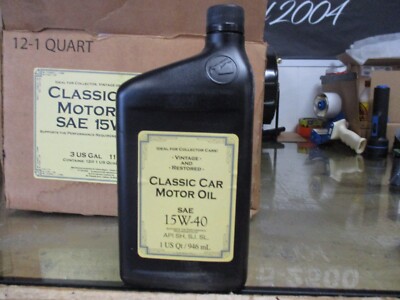 CLASSIC CAR MOTOR OIL 15W-40 CLASSIC CAR CLUB OF AMERICA AND D-A ...