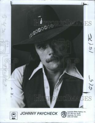 1981 Press Photo Johnny Paycheck country music singer. | eBay