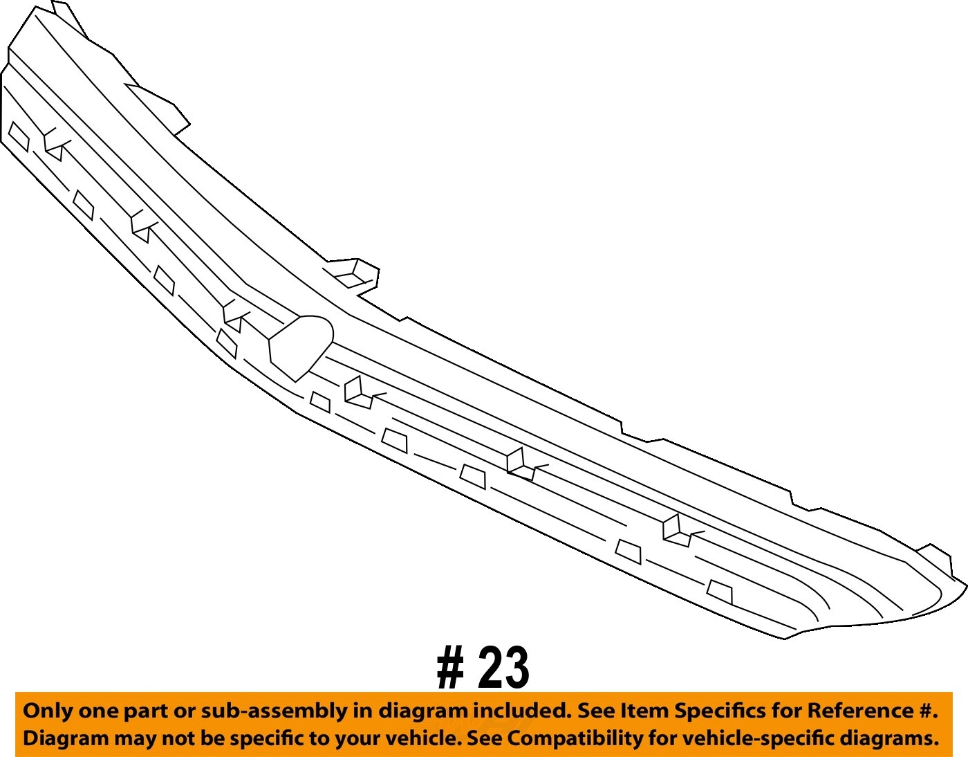 MERCEDES OEM 14-16 CLA250 Front Bumper-Upper Absorber 1178850065 | eBay