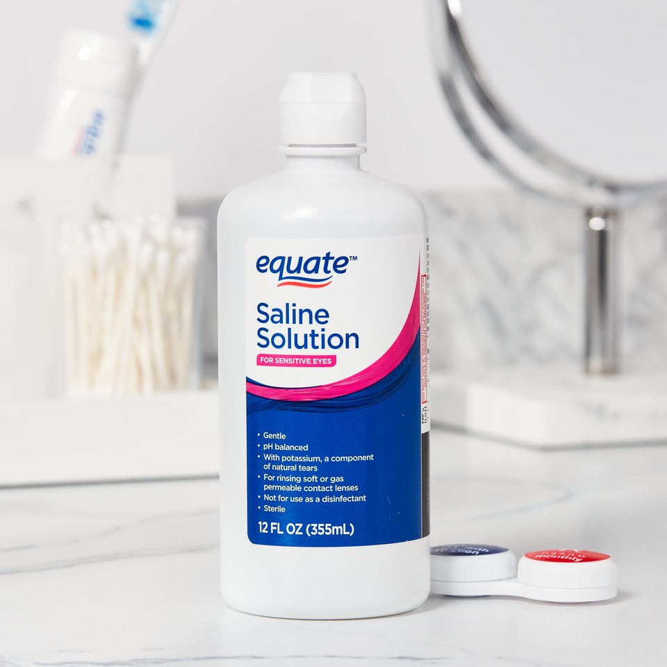 Equate Saline Solution for Sensitive Eyes, 12 fl oz, 2 Pack. FREE ...