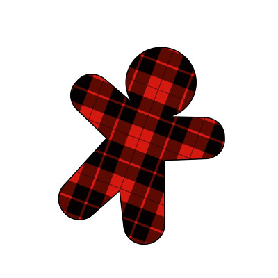 Buffalo Plaid Gingerbread Sticker Decal | eBay