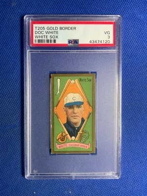 1911 T205 Gold Border Baseball Doc White PSA 3 | eBay