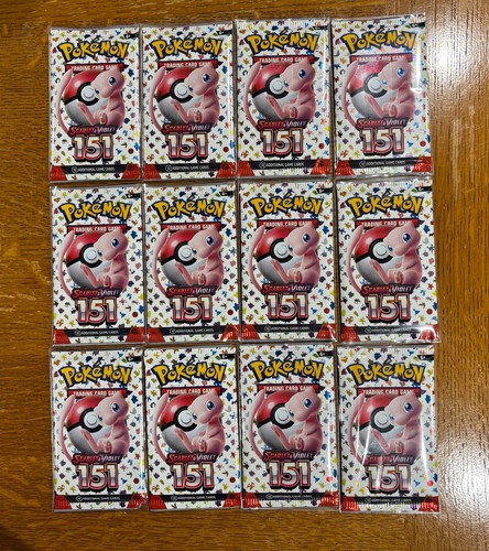 Pokemon 151 Booster Packs from Blooming Waters • Lot Of 12 Packs ...