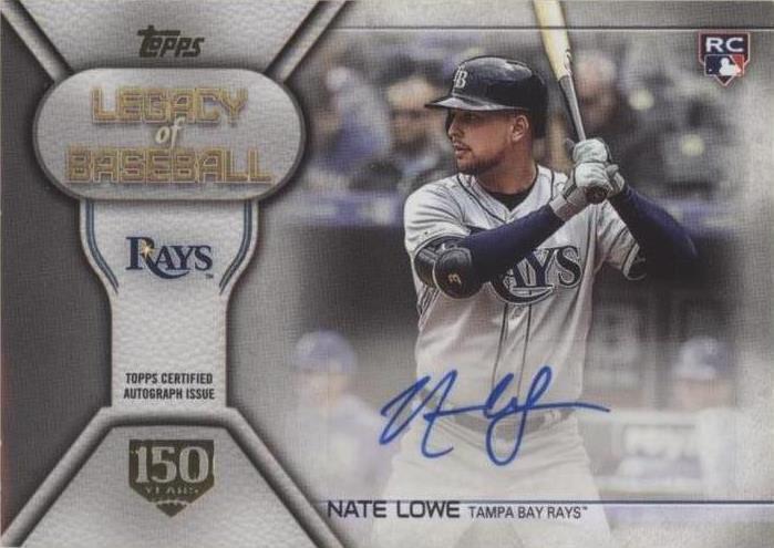 2019 Topps Update Series - Legacy of Baseball Autographs Nate Lowe #LBA ...