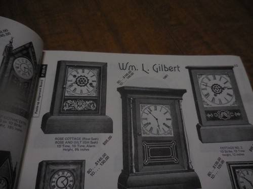 Vintage W.m L. Gilbert Clock Co Brass Clocks 8-day Movement Wood ...
