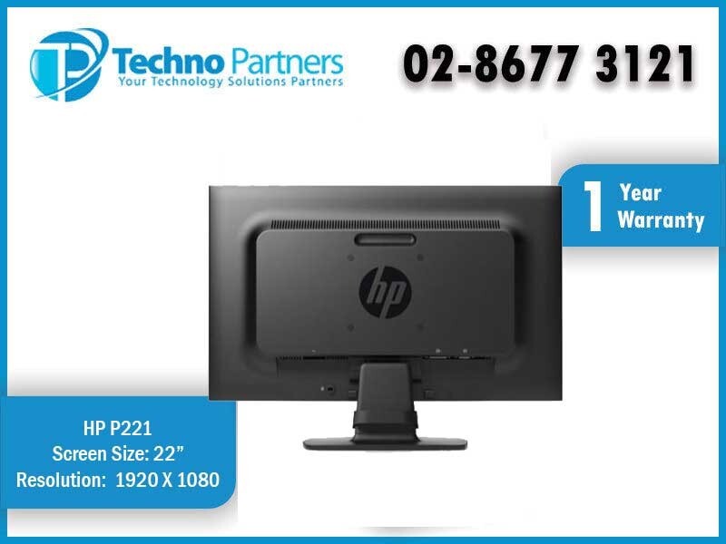 HP ProDisplay P221 22" 1920 x 1080 5ms 16:9 VGA DVI LED Backlit Monitor ...