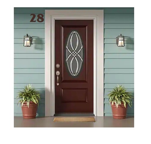 Lot of 20 1",2",3" 4" MODERN STYLE Self Adhesive Mailbox Numbers Decal ...