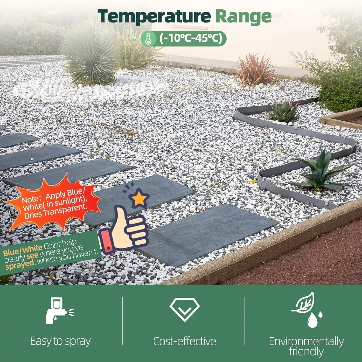 Rock Glue, Mulch Glue 32 OZ- Fast-Drying Adhesive for Landscaping Rocks ...