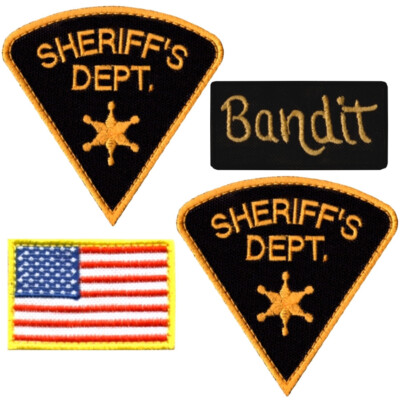 Smokey and the Bandit Embroidered Patches 80s Sheriff Buford T. Justice ...