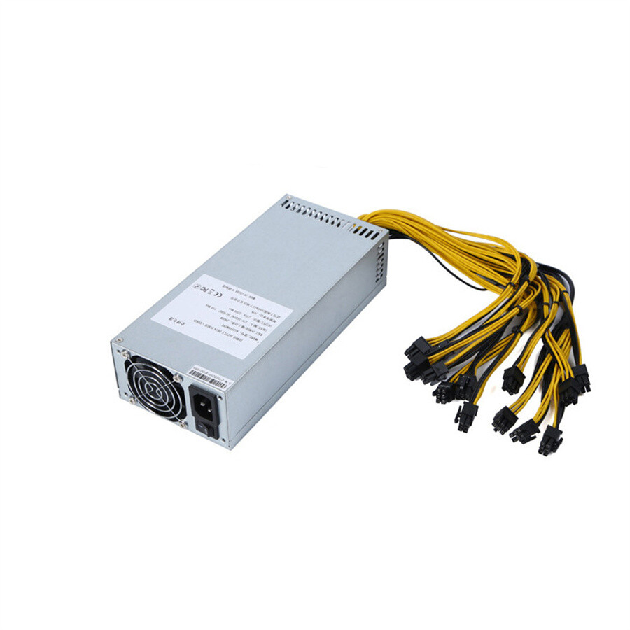 2000w GPU PSU Mining Power Supply Server 10x6PIN 2U 180~240v ...