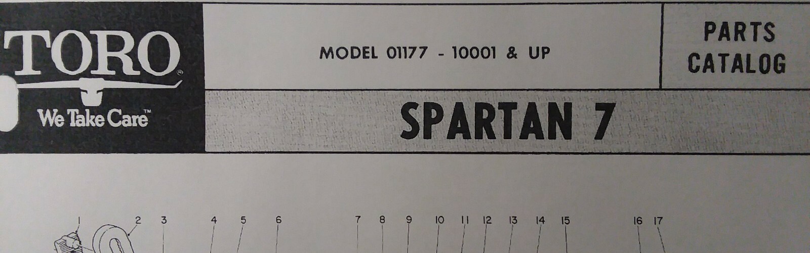 TORO SPARTAN 7 Gang Reel Mower Lawn Tractor Implement Part Manual 01177 ...