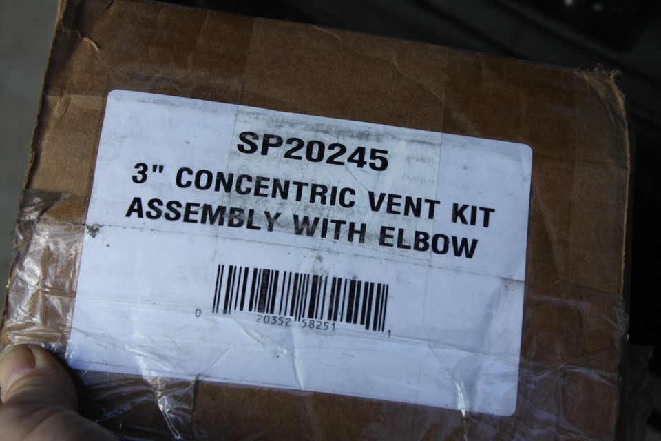 Rheem 3" PVC Horizontal / Vertical Concentric Vent Term Kit - NOB | eBay
