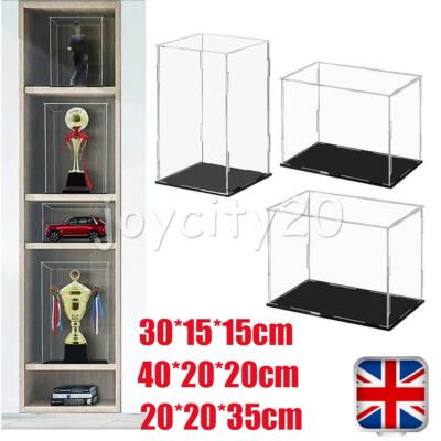 20/30/40 cm Acrylic Display Case Dustproof Box Perspex Clear ...