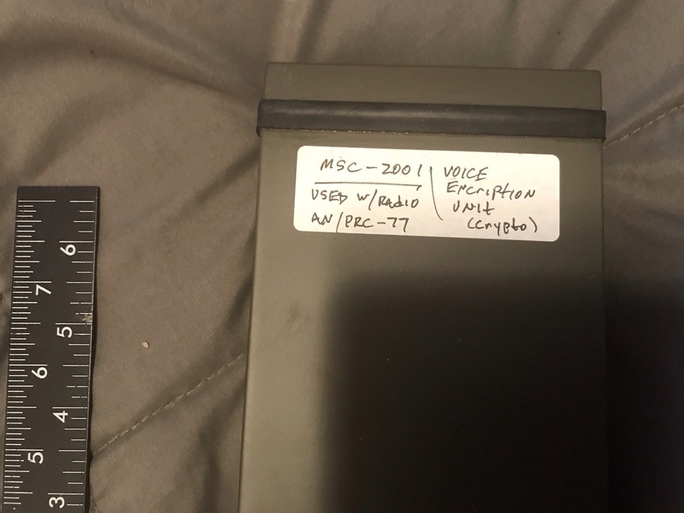 West German Intelligence (BND) Voice Encryption Device, MSC-2001, Cold ...