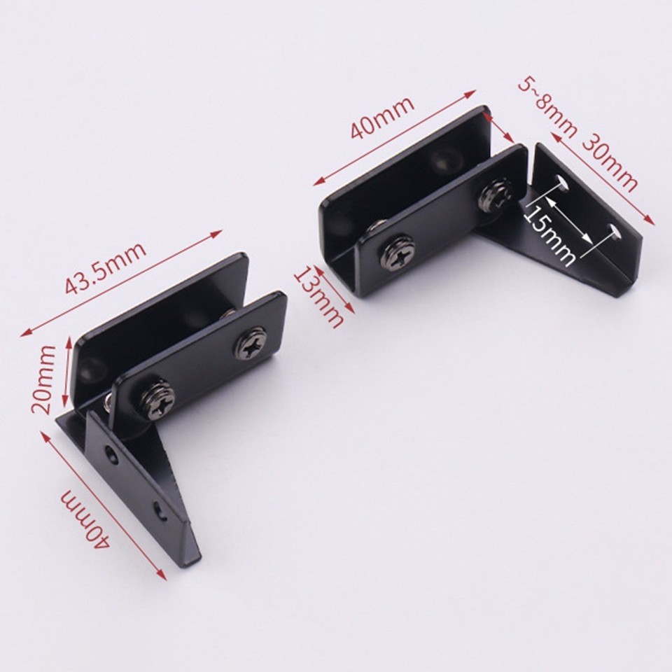 Reliable Glass Cabinet Hinge Non Porous Smooth Opening/Closing Set of 2 ...