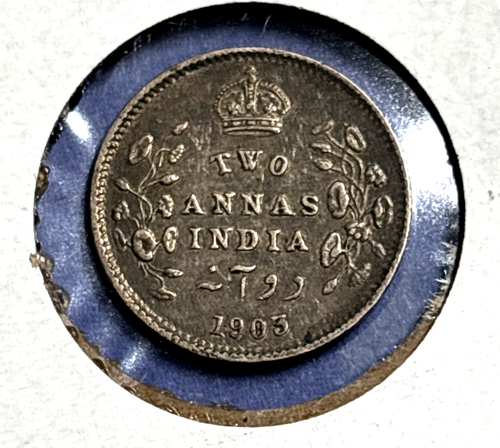 1903 India British 2 Anna coin .917 SILVER | eBay