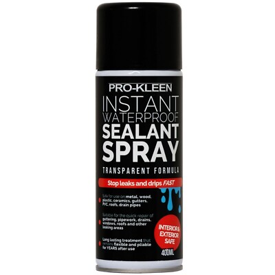 ProKleen Instant Waterproof Sealant Spray Clear Repair Leaks Drips ...
