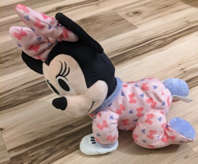 Disney Baby Minnie Mouse Touch N Crawl Plush Toy Crawling Sing Tested ...