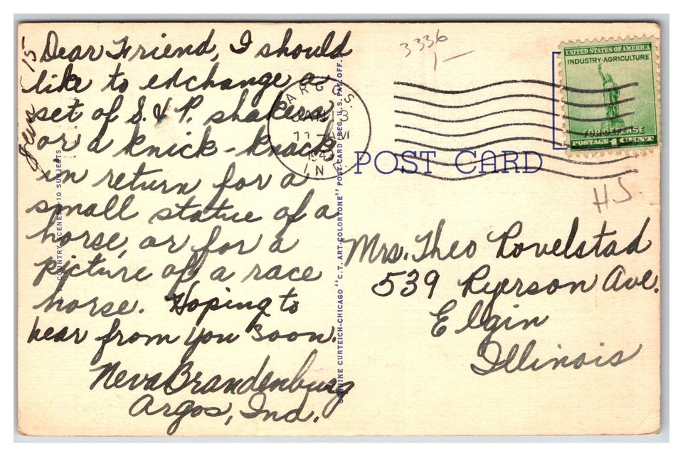 ARGOS Indiana IN ~ Linen l Green & Walnut townships, Marshall County ...