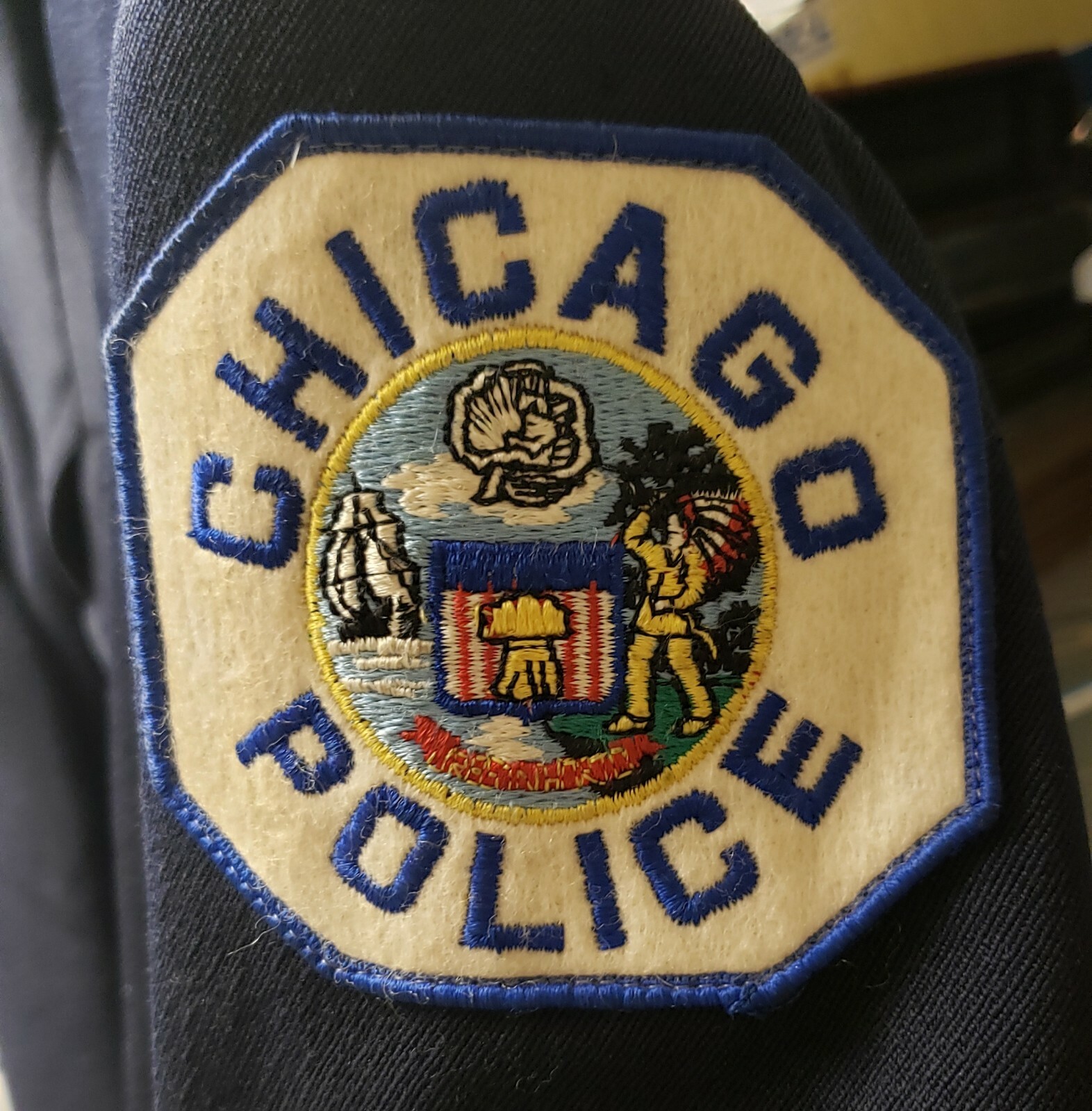 VINTAGE 1960s FASHION CHICAGO POLICE REEFER JACKET AL… - Gem