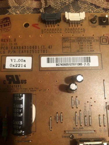 LG 47LS4500-UD Power Supply EAX64310401(1.4), EAY62512701 100% WORKING ...