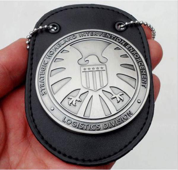 Agents of shield S.H.I.E.L.D. Metal SHIELD Badge Pin & Badge Holder ...