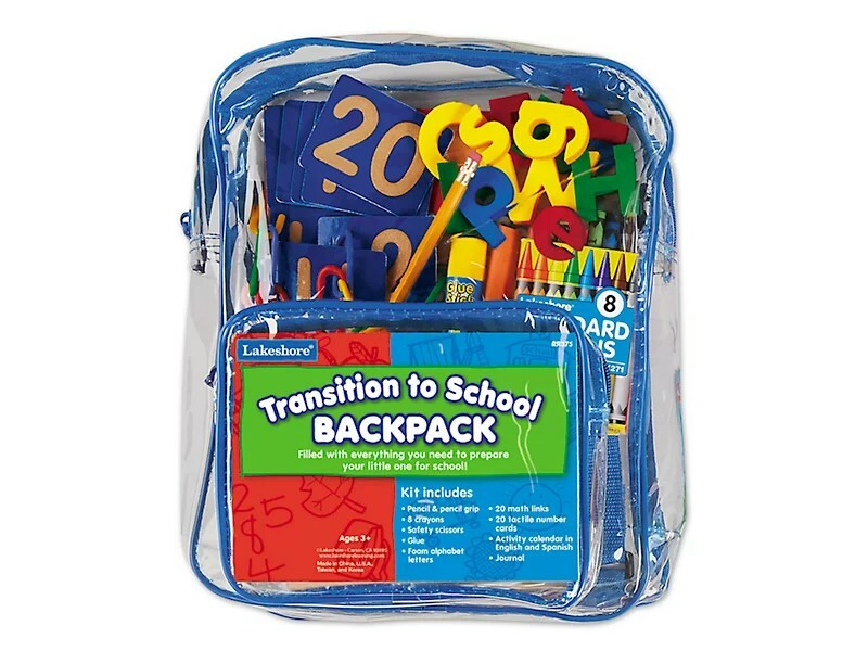 Lakeshore Transition to School Backpack Kit Kindergarten for sale ...