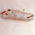 Rose Gold Copper Bathroom Wall Mount Shelf Shower Caddy Basket Gba508 ...