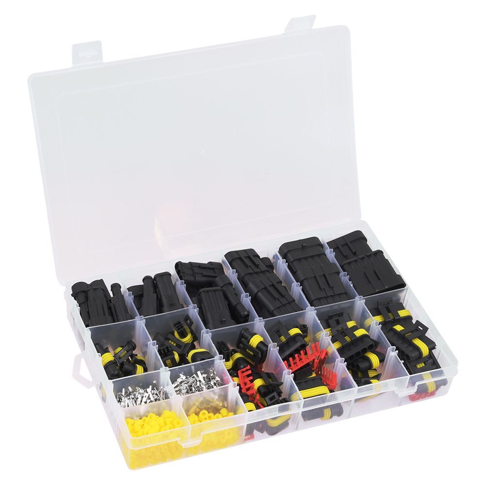 708Pc 1-6 Pin Car Automotive Waterproof Electrical Wire Connector Plug ...