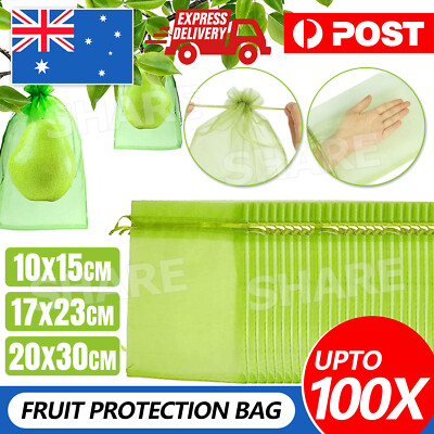 50/100X Fruit Fly Net Insect mesh Vegetable Garden Plant Crop ...