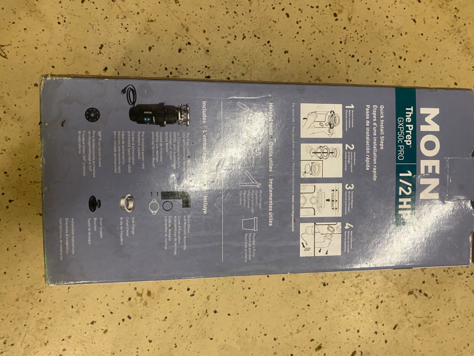 Moen GXP50C GX PRO Series 1/2 hp Garbage Disposal Black 26508261804| eBay