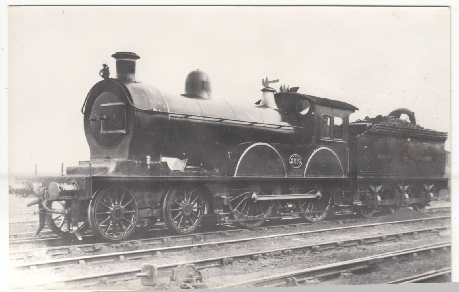 Railway; Worsdell / NER D20 Loco No 2016, Later LNER 2345 PC Size Photo ...