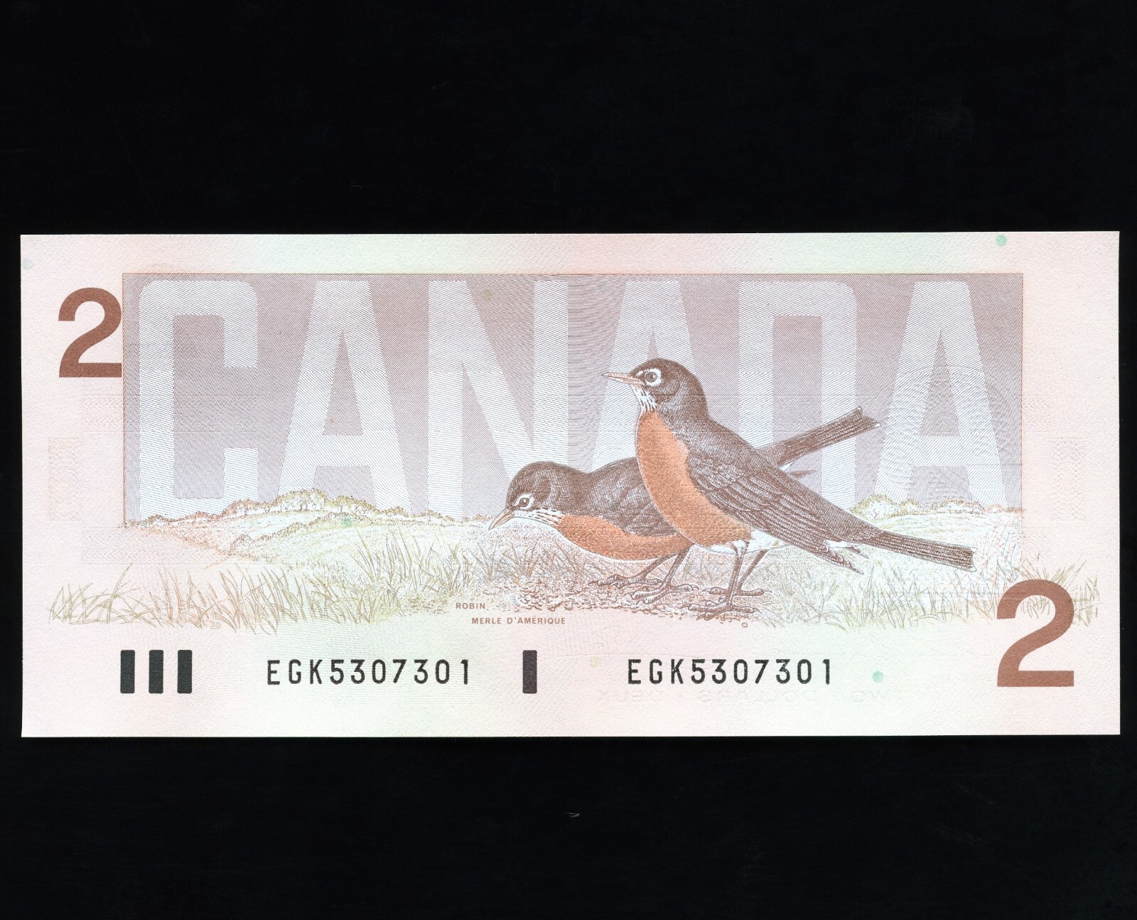 1986 Canada Uncirculated $2 Bank Note S/N EGK5307301 | eBay