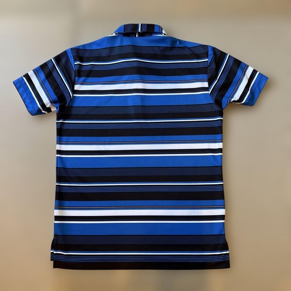 Titleist golf shirt, striped, blue and black | eBay