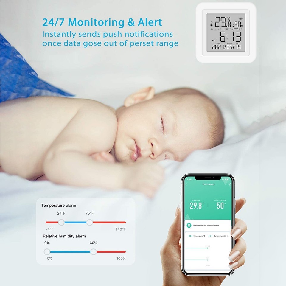 Indoor WiFi Sensor mit benutzerfreundlicher App Schnittstelle zur ...