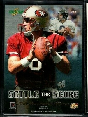 1989 Score SETTLE the SCORE #10 STEVE YOUNG-MARK BRUNELL Jaguars SF 49ers | eBay